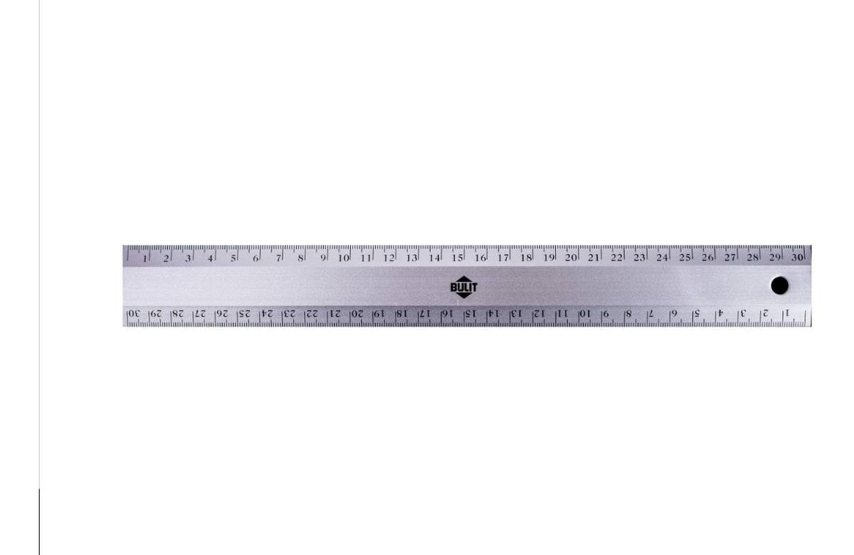 Regla Aluminio Bulit 30cm - Crafters